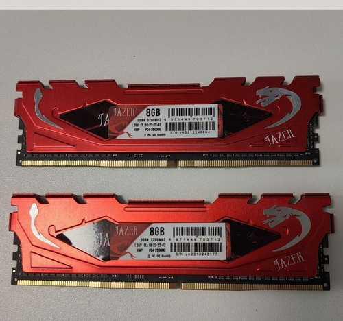 Оперативная память ddr4 Jazer 16gb 3200 MHZ