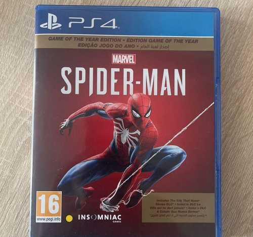 Spider man ps4 диск