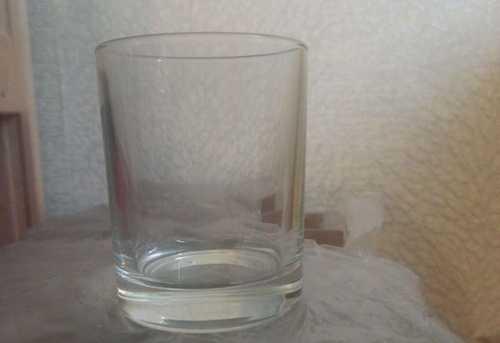 Стеклянный стакан 250 мл., прямой, толстое дно
