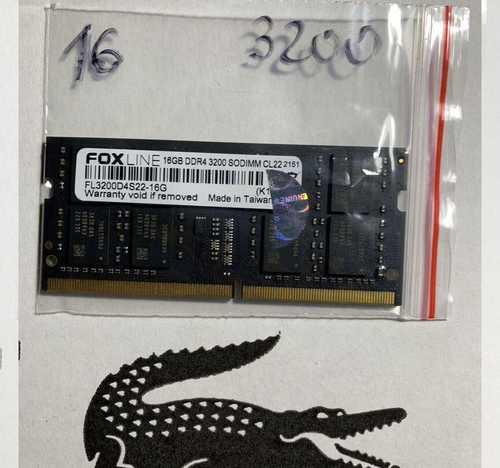 Оперативная память ddr4 16gb 3200 foxline