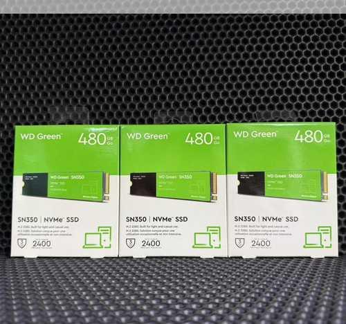 WD Green SN350 WDS480G2G0C 480гб, M.2