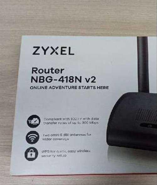 Wi-Fi роутер Zyxel NBG-418N v2