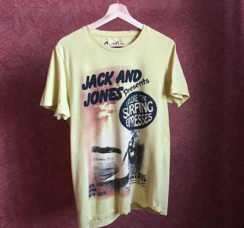 Футболка ярко-желтая Jack & Jones размер М