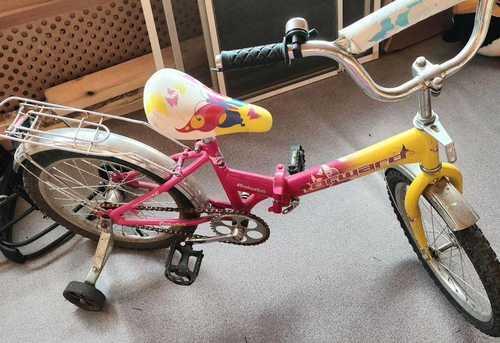 Продам детский складной велосипед для девочек