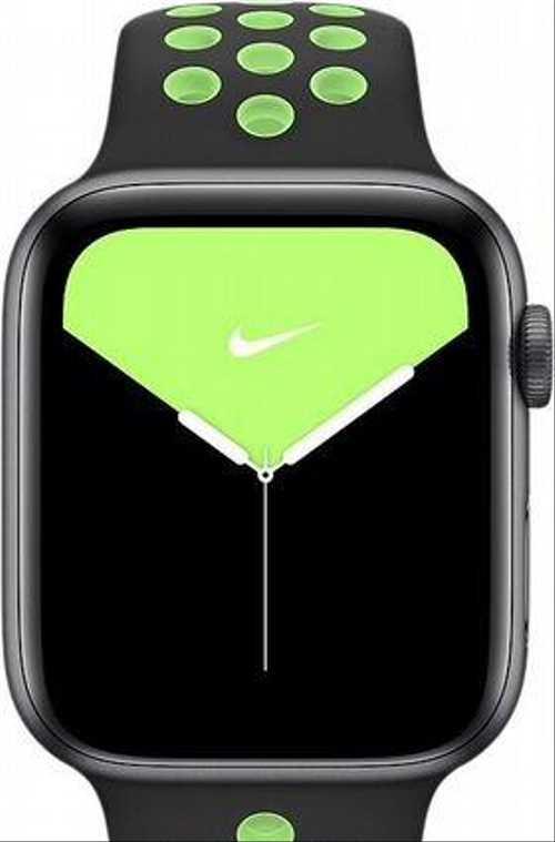 Ремешок Nike для Apple Watch 38/40mm (черный с зел