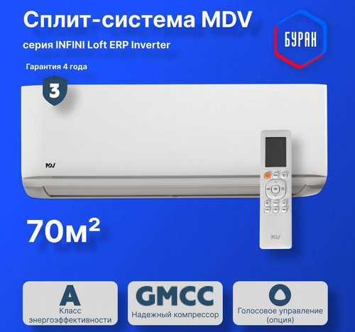 Кондиционер MDV mdsag-24HRN1