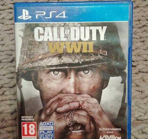 Диск ps4 call of duty ww2