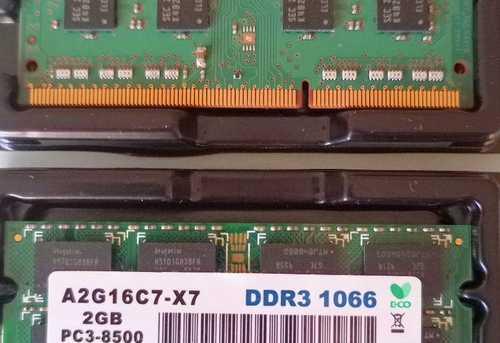 Оперативная память ddr3 для ноутбука 2gb