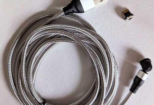 Магнитный USB кабель uslion 2 метра