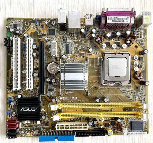 Материнская плата (asus p5l-mx) + Процессор