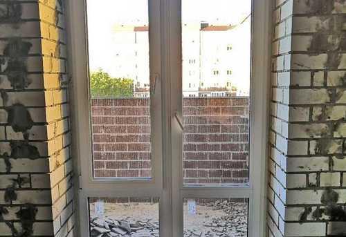 Окно пластиковое, балконный блок с дверью
