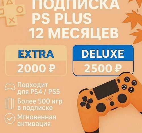 Подписка Playstation Ps4 Ps5