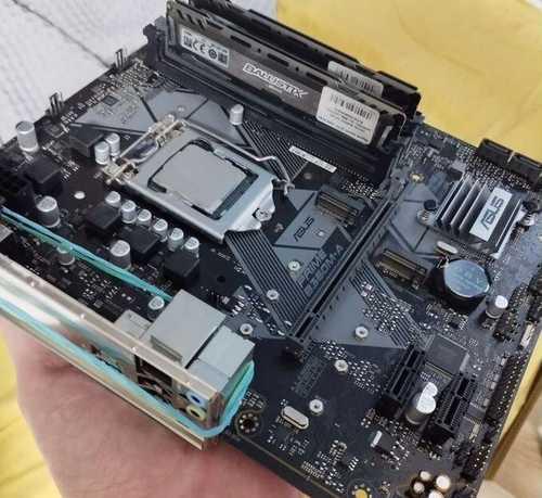 Материнская плата asus prime b360 m a, i3 9100f