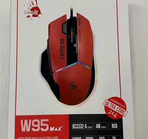 Игровая мышь A4tech W95 Max новая