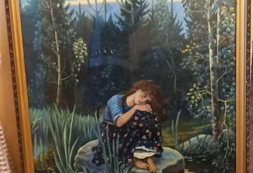 Картина маслом на холсте «Аленушка»
