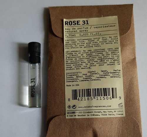 Le Labo - Rose 31 (пробник 0,75мл)