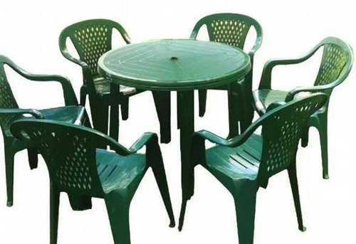 Пластиковые столы и стулья