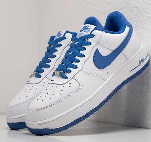 Кроссовки Nike Air Force 1 White Medium Blue