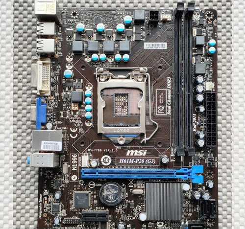 MSI H61M-P20(G3) сокет 1155