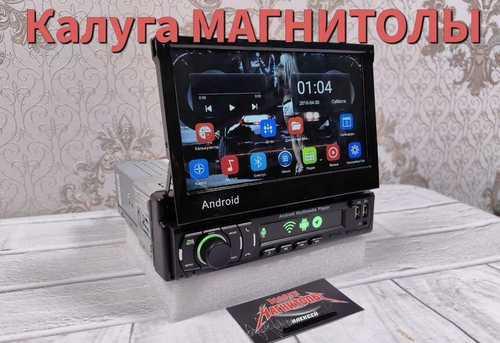 Магнитола андроид выдвижной экран 1din