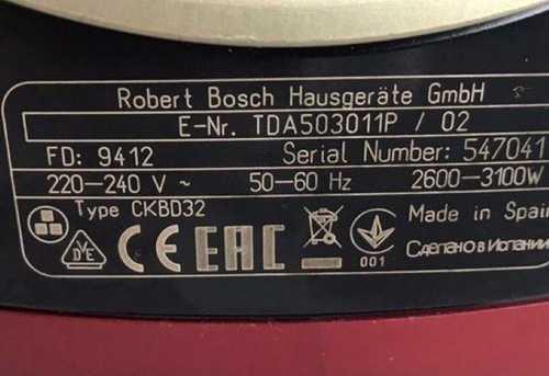 Модуль управления для утюга Bosch tda 503011