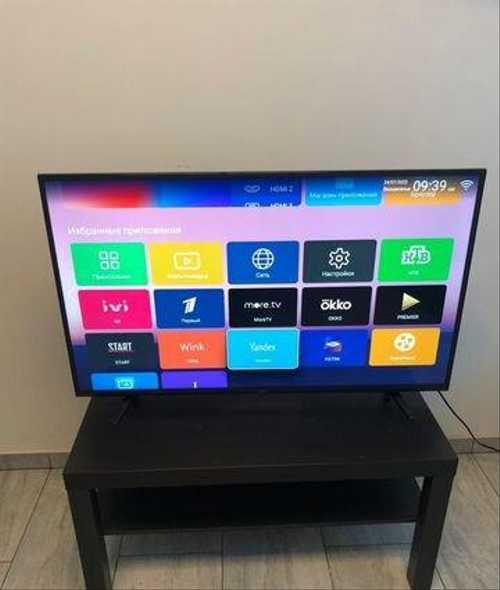 Телевизор V-Home Smart TV 43LF1209 пульт, коробка