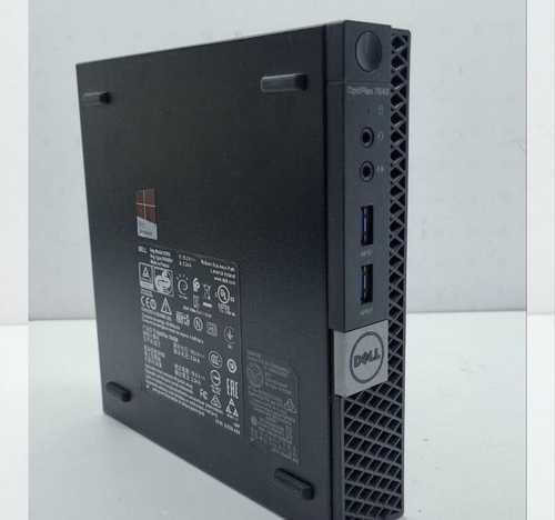 Мини пк Неттоп Dell Optiplex 7040 Micro Wi-Fi Intel Core i5-6600T DDR4 8Gb SSD 256Gb