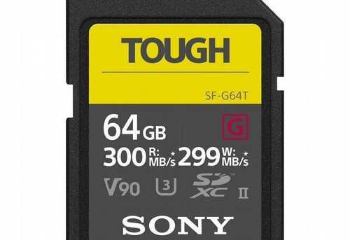 Карта памяти Sony sdxc 64GB Tough UHS-II (SF-G64T)