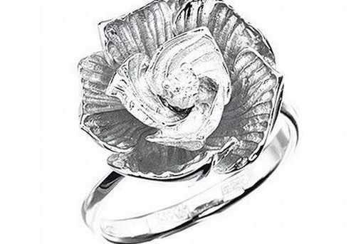 Серьги кольцо подвеска серебряные Альдзена