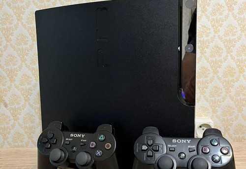 Sony PlayStation 3 Slim 1000gb прошита 89 игр