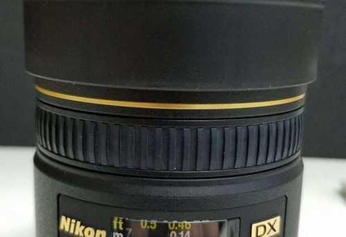 Объектив nikon AF DX Fisheye-Nikkor 10.5mm f/2.8G