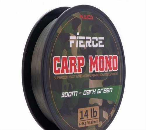 Леска kaida fierce Carp Mono 0,28мм 300м (dark GRE