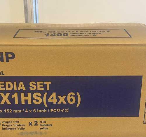 Комплект бумаги DNP RX1HS(4x6) Media SET