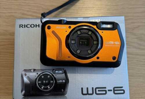 Водонепроницаемый фотоаппарат Ricoh WG-6 GPS оранж