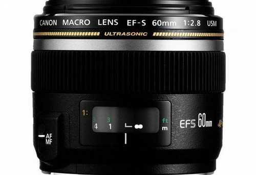 Объектив Canon EF-S 60mm f/2.8 Macro USM Новый