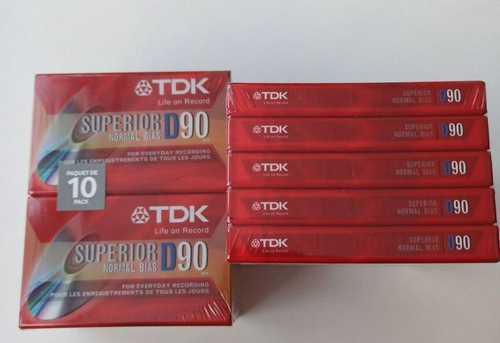 Новые аудиокассеты TDK D90 / TDK T1 90
