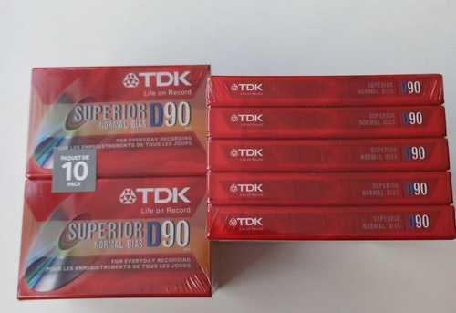 Новые аудиокассеты TDK D90 / TDK T1 90