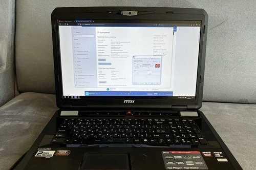 Ноутбук Msi Gx70 16гб A10 5750m 2.5Ghz