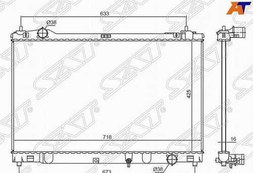 Радиатор охлаждения Lexus GS