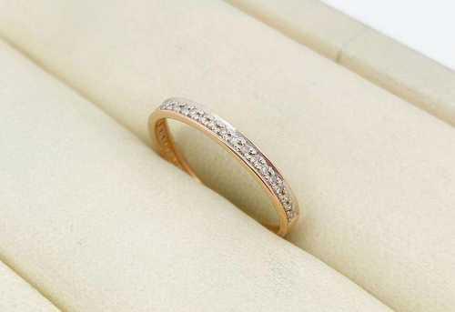 Золотое кольцо с бриллиантами 585пр. размер: 15,3