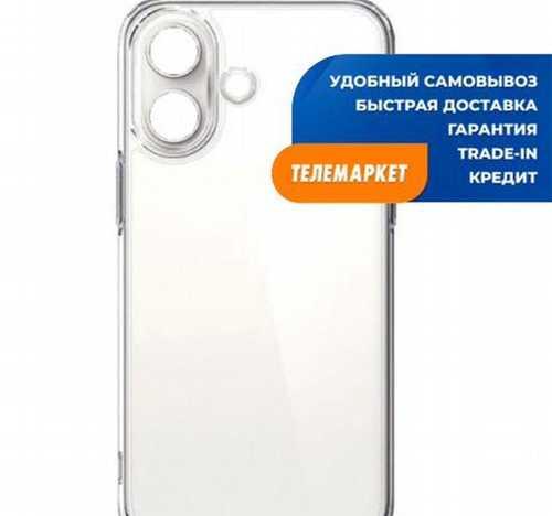 Накладка силикон Borasco для iPhone 16 Прозрачная