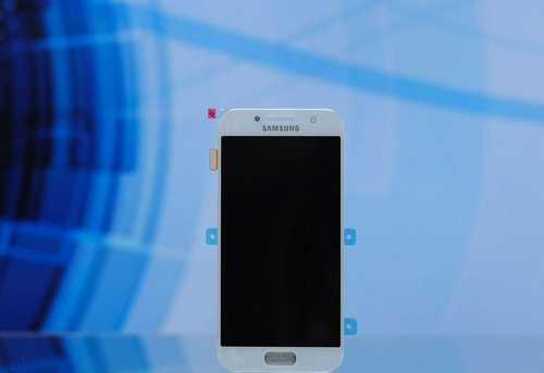 Дисплей для Galaxy A3 SM-A320 на синей раме (SP)