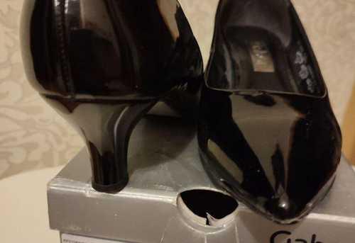 Туфли женские черные лаковые Gabor 37 размер