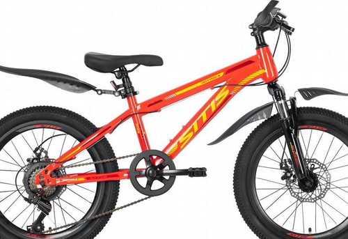 Велосипед sitis hotrock 20" (2023) оранжево-красны