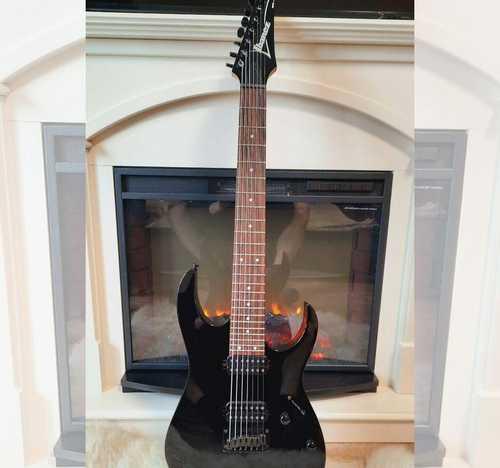 7 струнная электрогитара Ibanez RG7421 BK (2015г.)