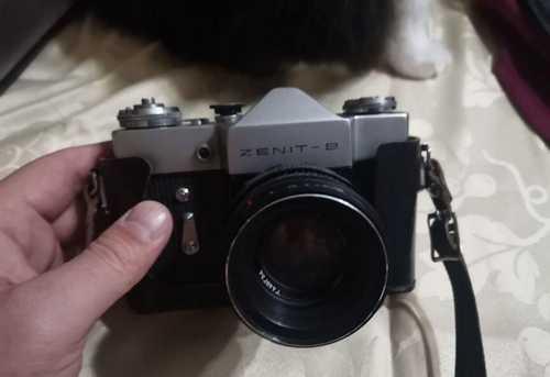 Плёночный фотоаппарат Zenit E объектив Гелиос 44-2