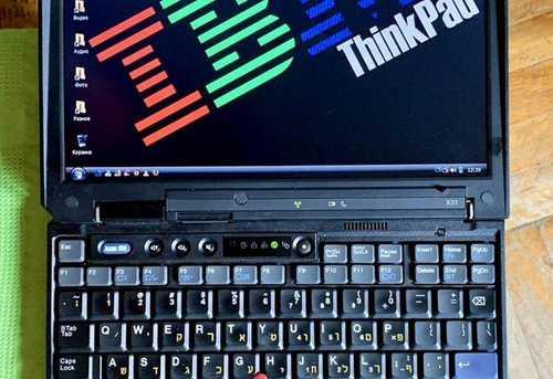 Раритетный IBM ThinkPad X31 2003 LPT-port отл.сост