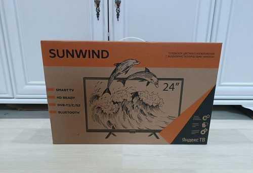 Телевизор smart tv sunwind 24"(новый)