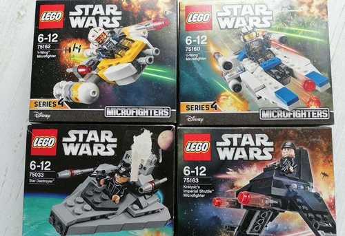 Lego Star Wars 4 набора:75162;75033;75163;75160