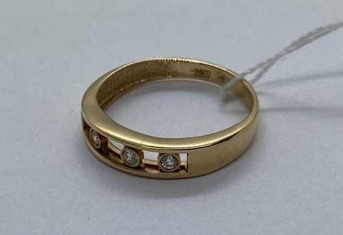 Золотое кольцо с бриллиантами (со570971)